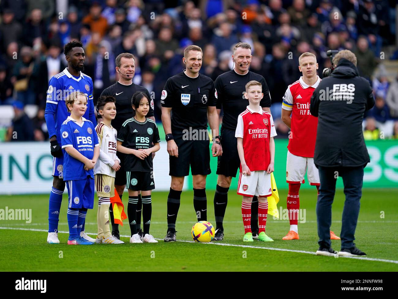 Arsenal's Oleksandr Zinchenko, Leicester City's Wilfred Ndidi and ...