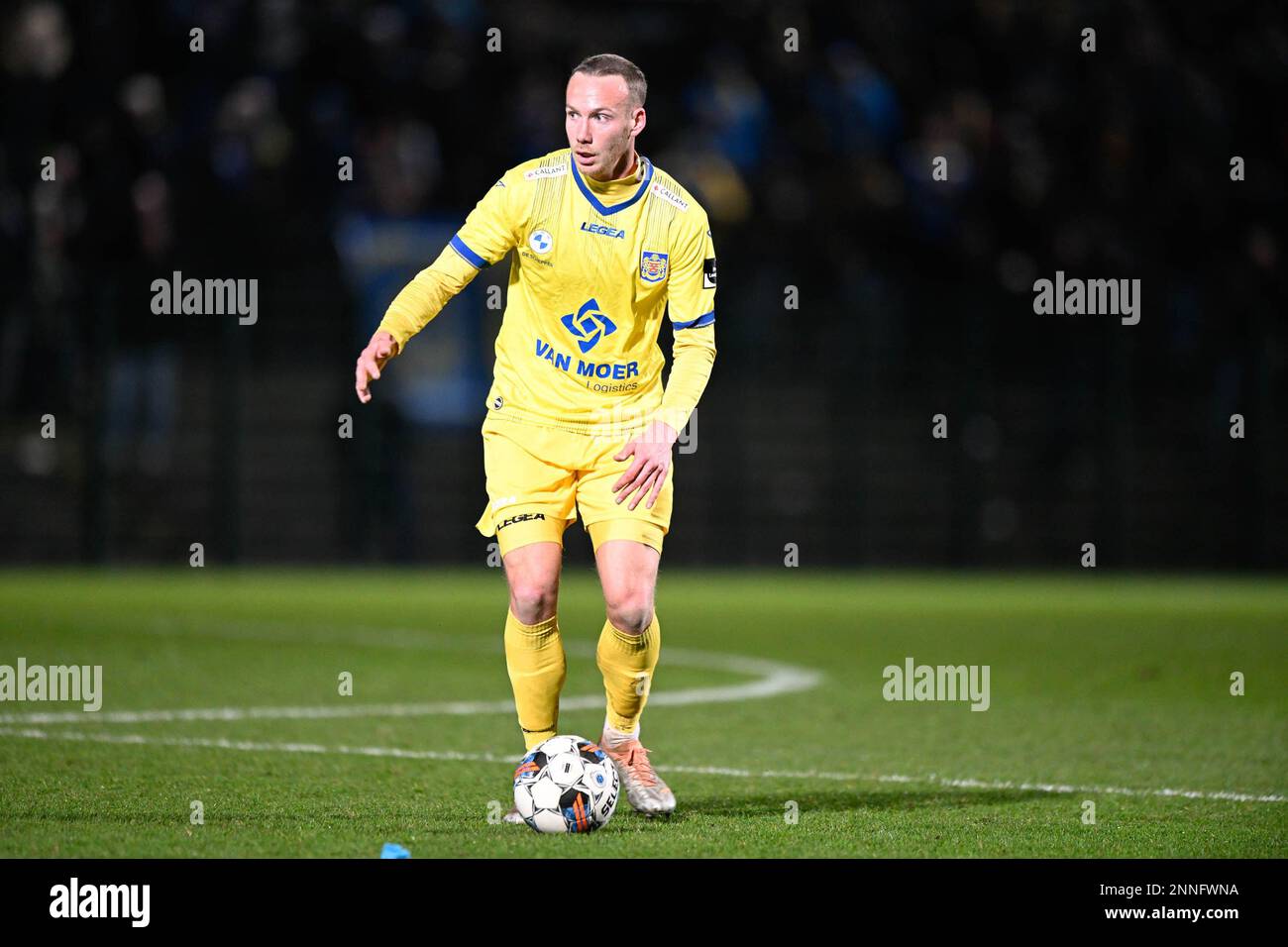 Beveren's Alexander Corryn pictured in action during a soccer match ...