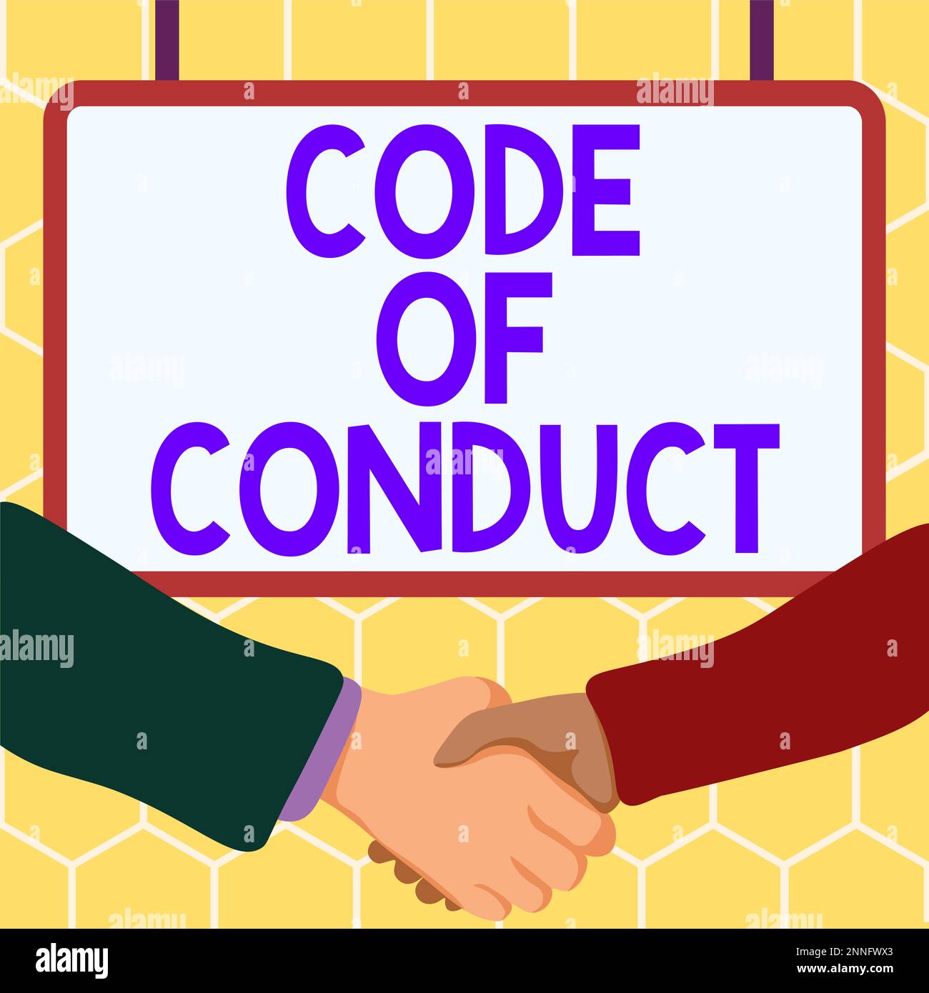 Conceptual Display Code Of Conduct Internet Concept Ethics Rules Moral Codes Ethical Principles