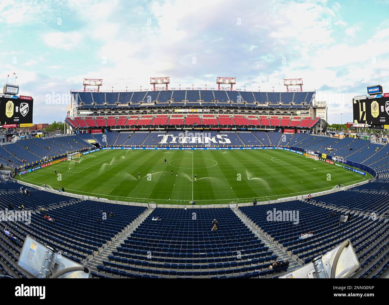 April 17, 2021: Nissan Stadium before the MLS match between FC ...