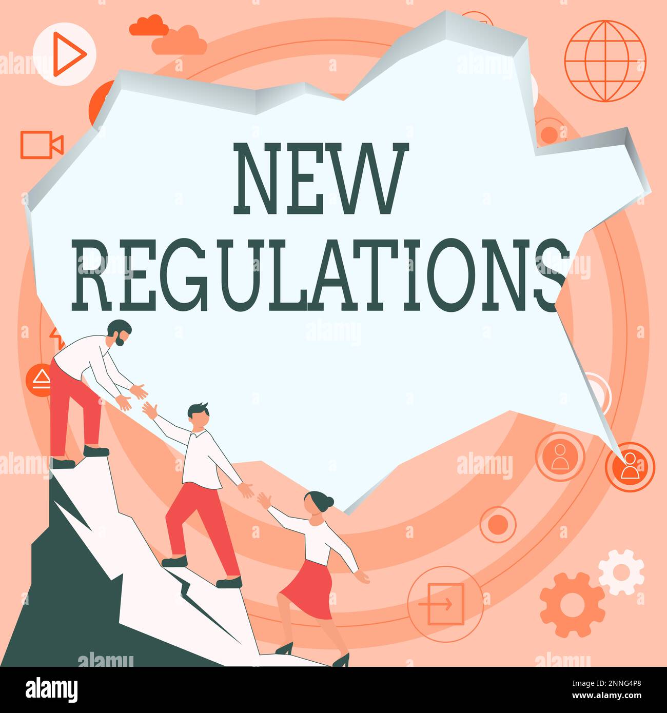 Conceptual caption New Regulations. Word Written on Regulation ...