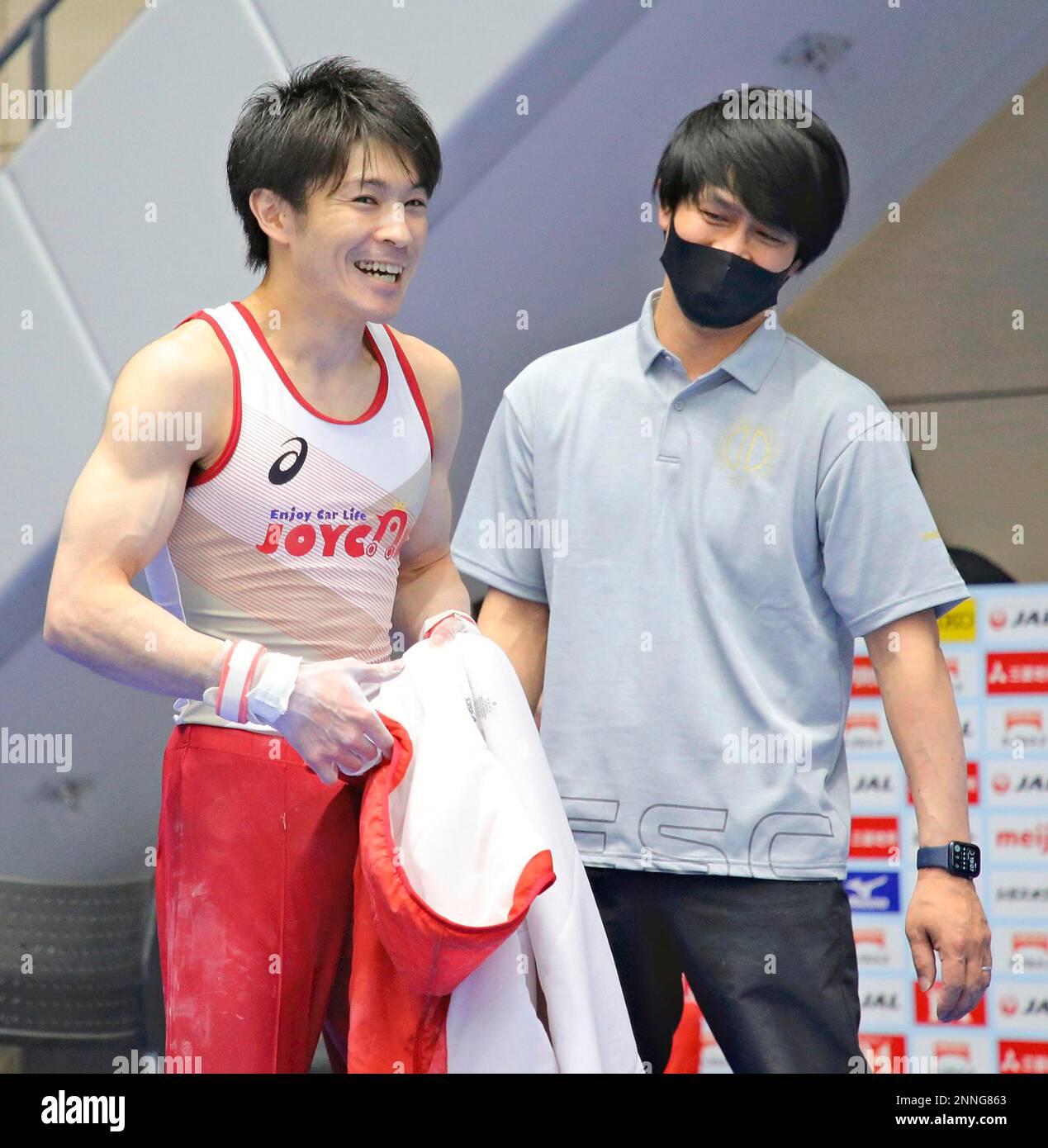 Kohei Uchimura, Japanese legendary artistic gymnast performs the ...