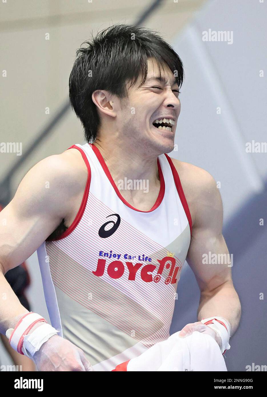 Kohei Uchimura, Japanese legendary artistic gymnast smiles after ...
