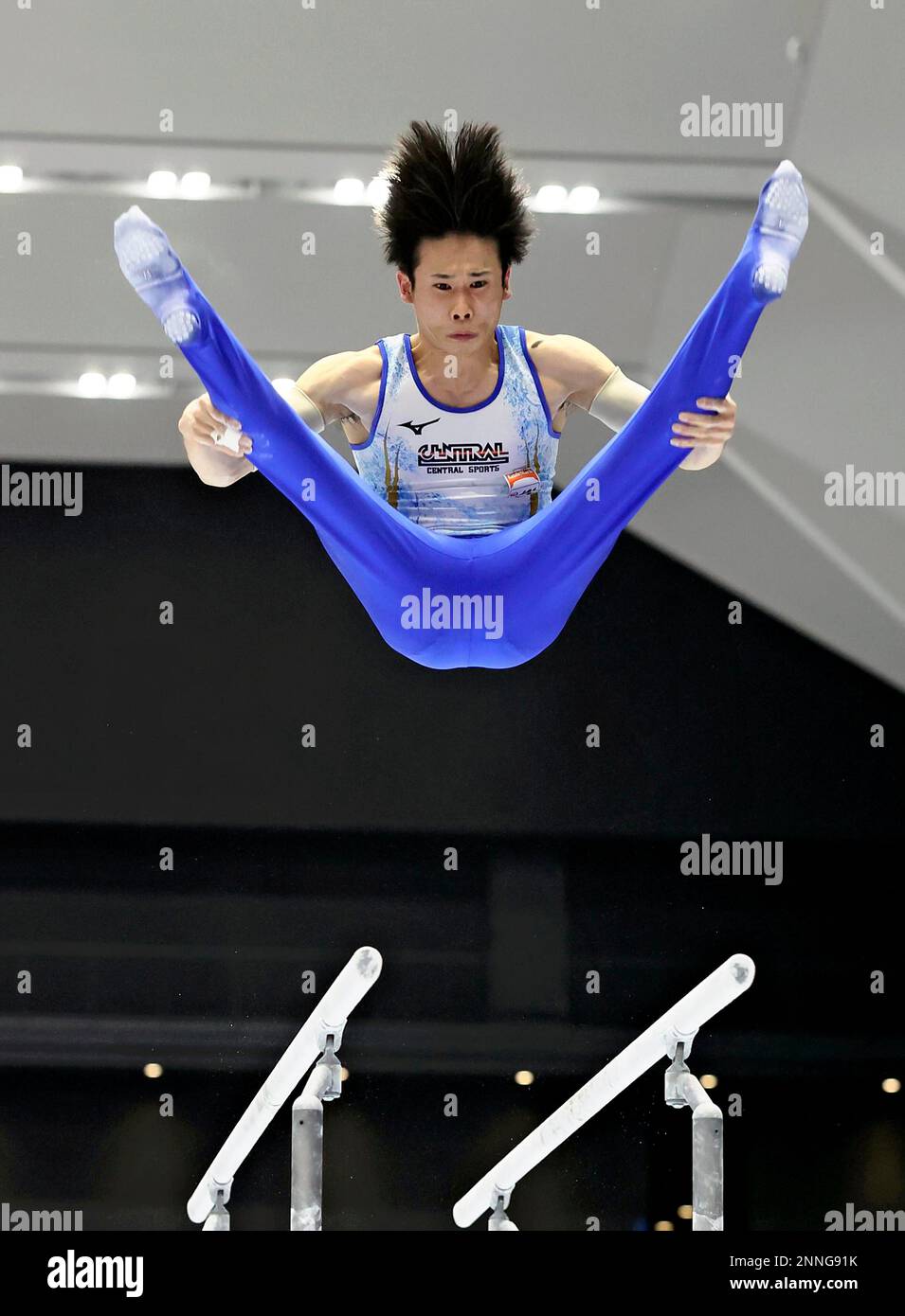 Japanese Kazuma Kaya performs the paralle bars of the All Japan ...