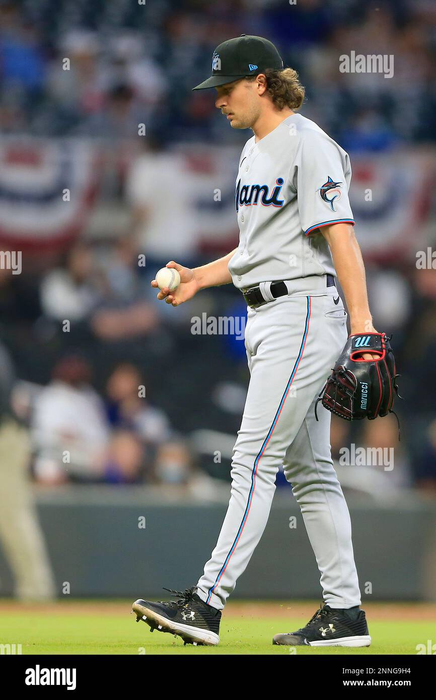 ATLANTA, GA - APRIL 14: Miami Marlins pitcher Nick Neidert (29 ...