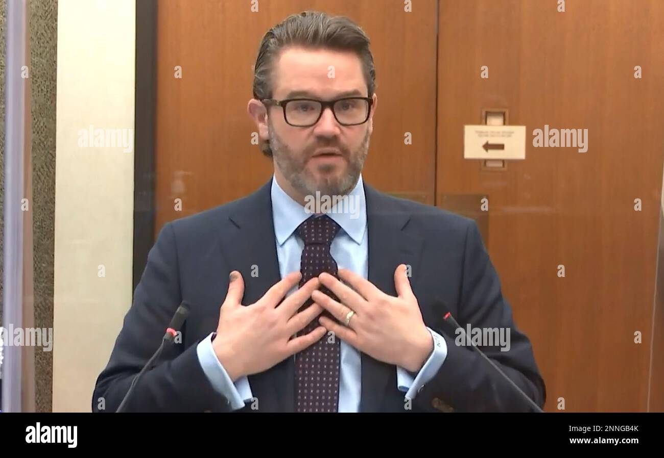 In this image from video, defense attorney Eric Nelson speaks as ...