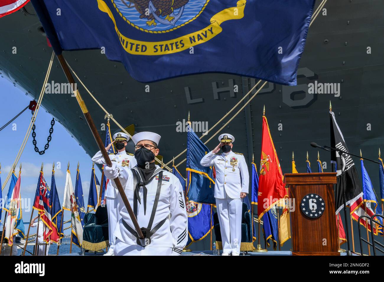 This photo provided by the U.S. Navy shows Rear Adm. Philip Sobeck ...