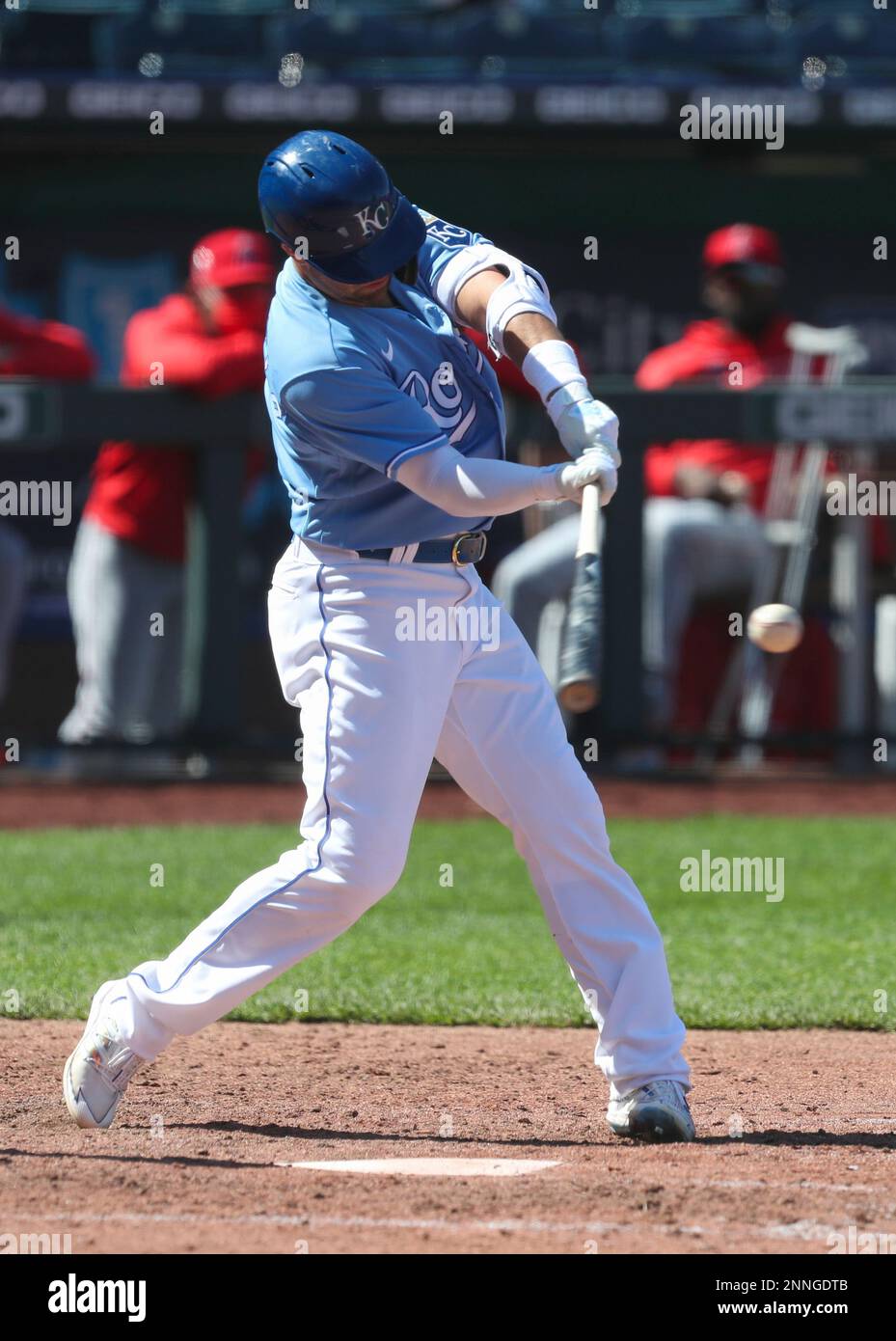 KANSAS CITY, MO - APRIL 14: Kansas City Royals right fielder Whit ...