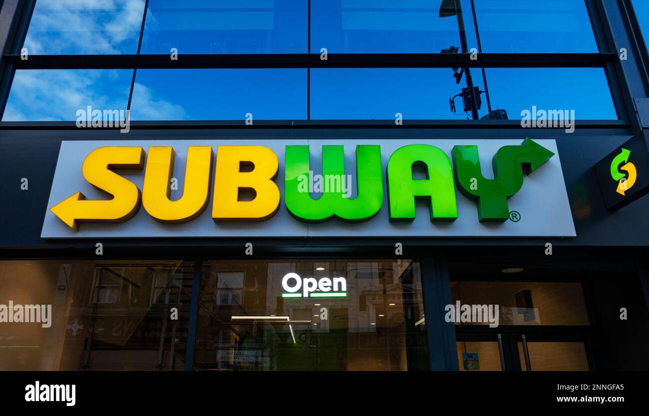 Subway sign in Liverpool Stock Photo - Alamy