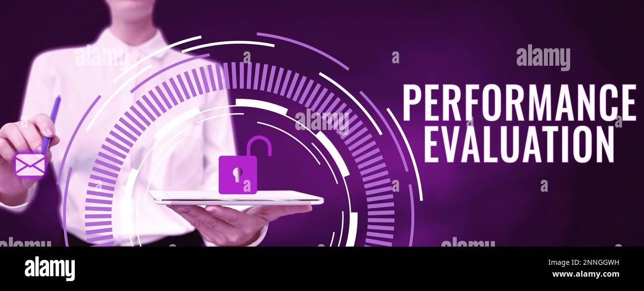 Sign displaying Performance Evaluation. Business concept the ...