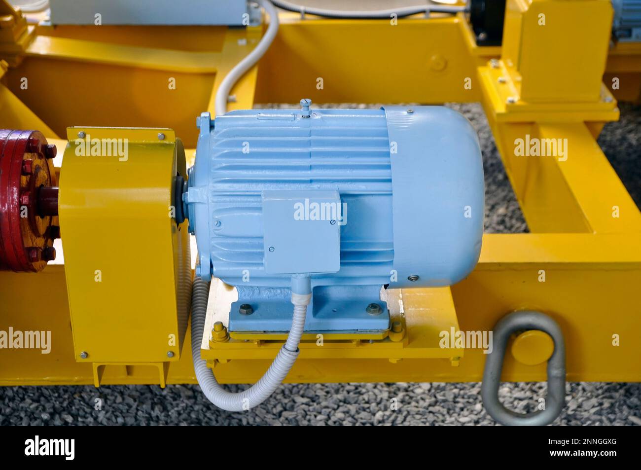 An electric motor on a construction hoist Stock Photo - Alamy