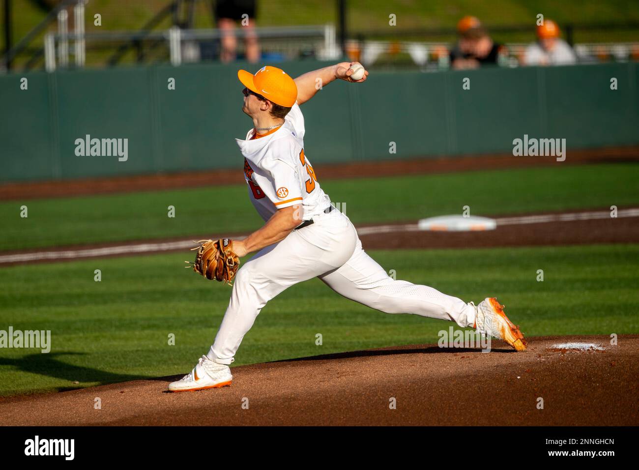 Tennessee Volunteers starting pitcher Chad Dallas (36) delivers a pitch ...
