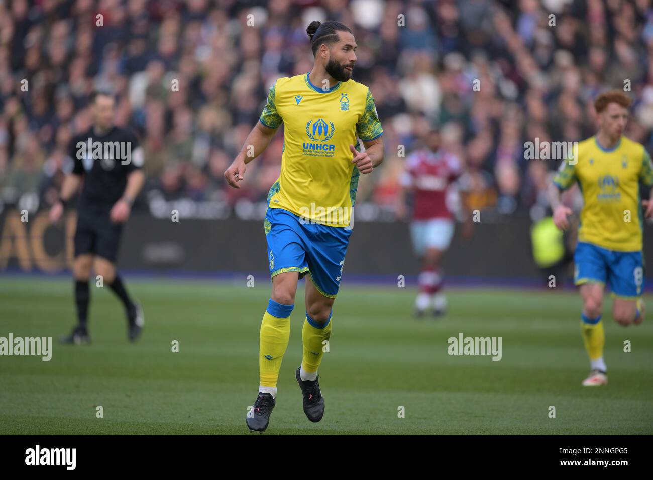 London, UK. 25th Feb, 2023. Felipe of Nottingham Forest during the West ...
