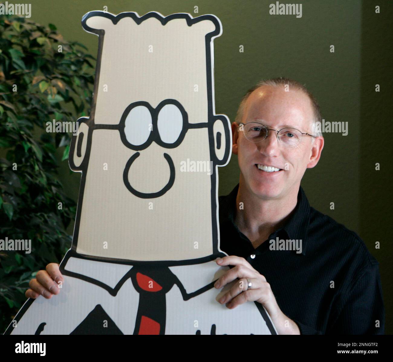 FLE - Scott Adams, creator of the comic strip Dilbert, poses for a ...
