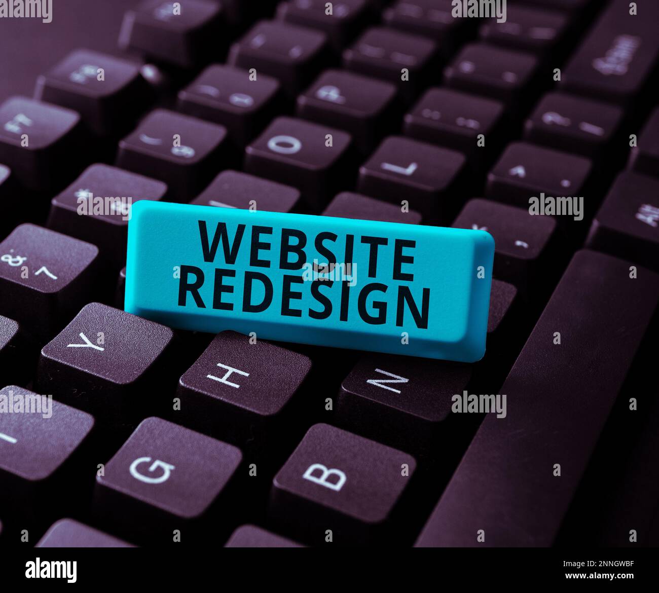 Conceptual caption Website Redesign. Word Written on modernize improver or evamp your website's ...