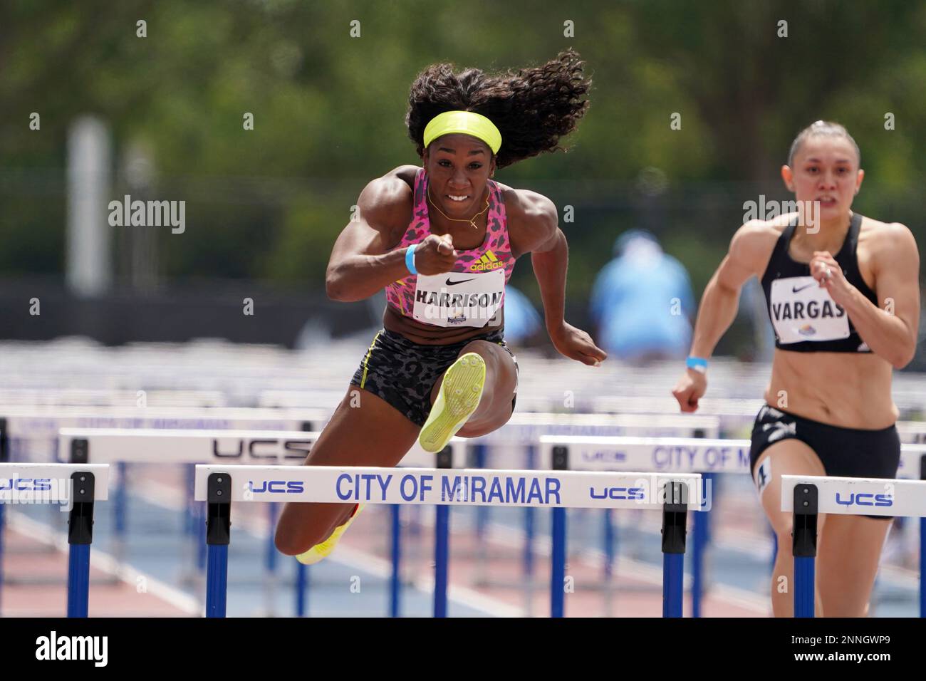 Kendra Harrison aka Keni Harrison wins the women's 100m hurdles in a ...
