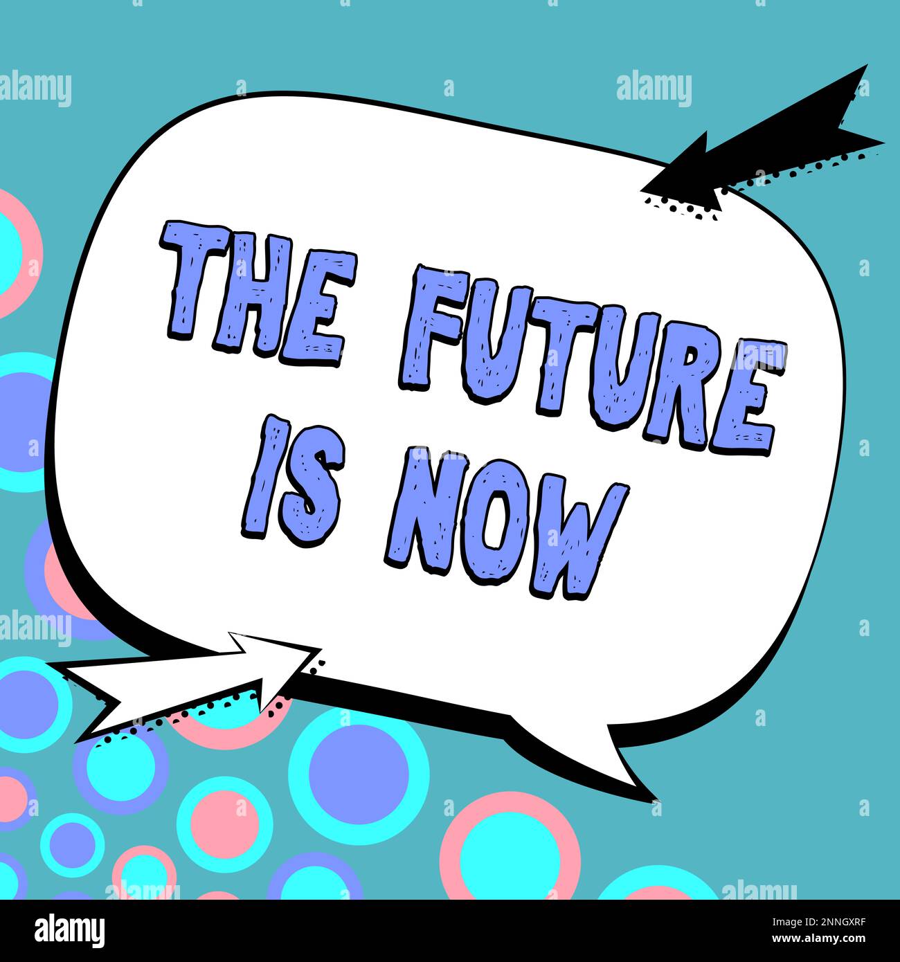 Text showing inspiration The Future Is Now. Internet Concept Make ...