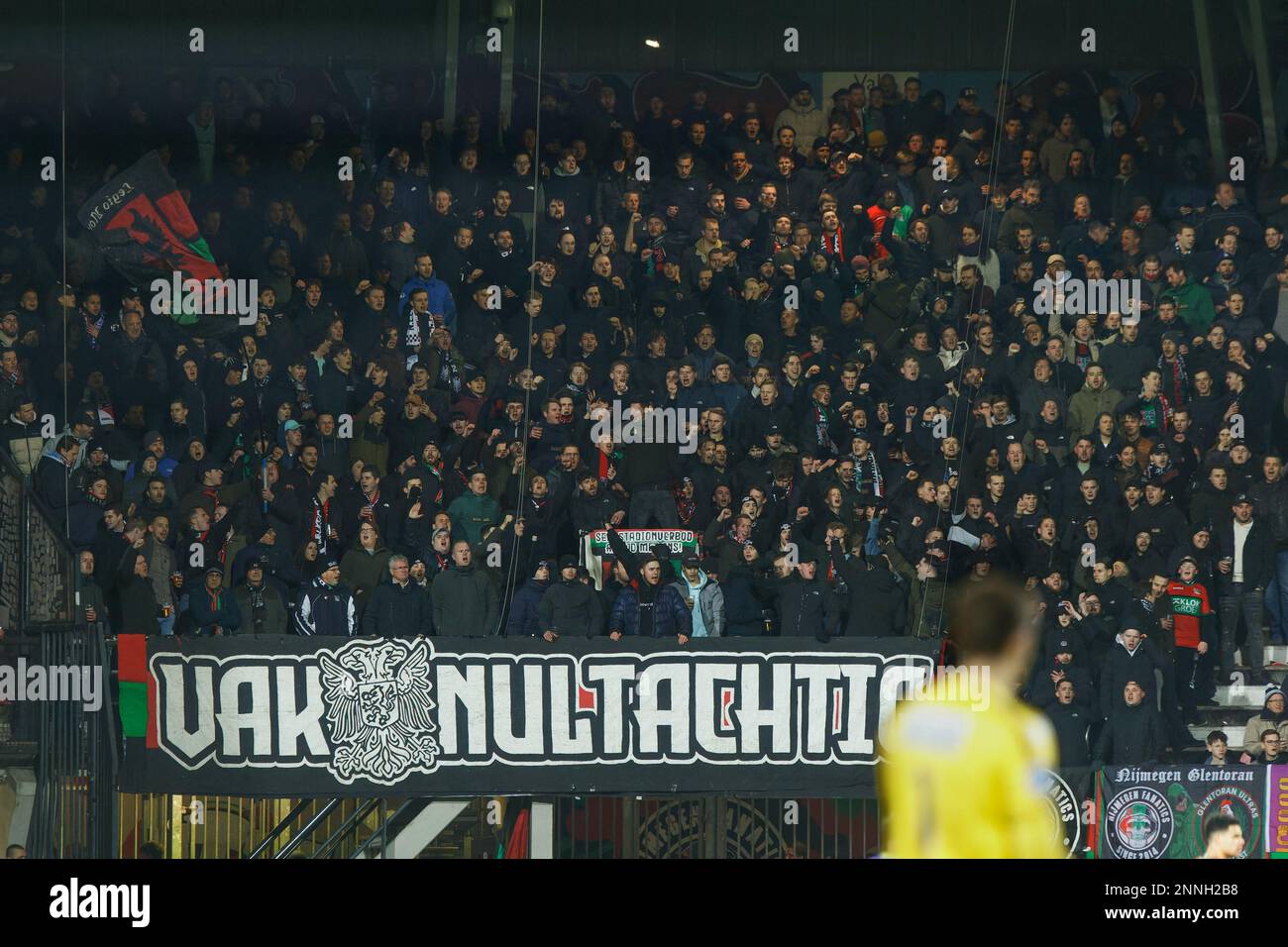 NIJMEGEN, 25-02-2023. Goffertstadion, Stadium of NEC. Dutch Eredivisie ...