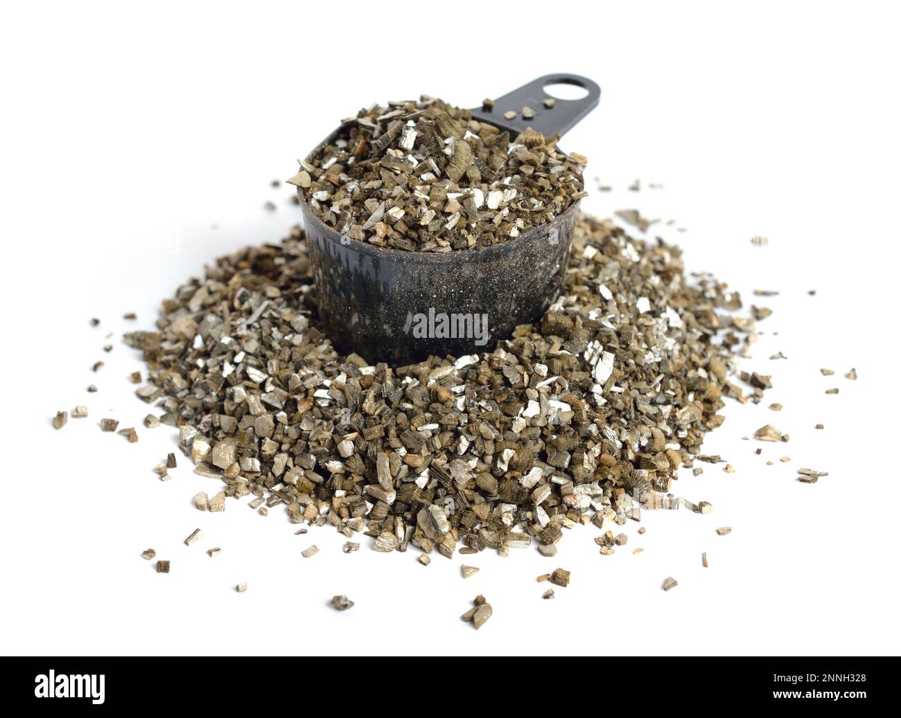 Heep Expanded Vermiculite isolated on white background Stock Photo - Alamy