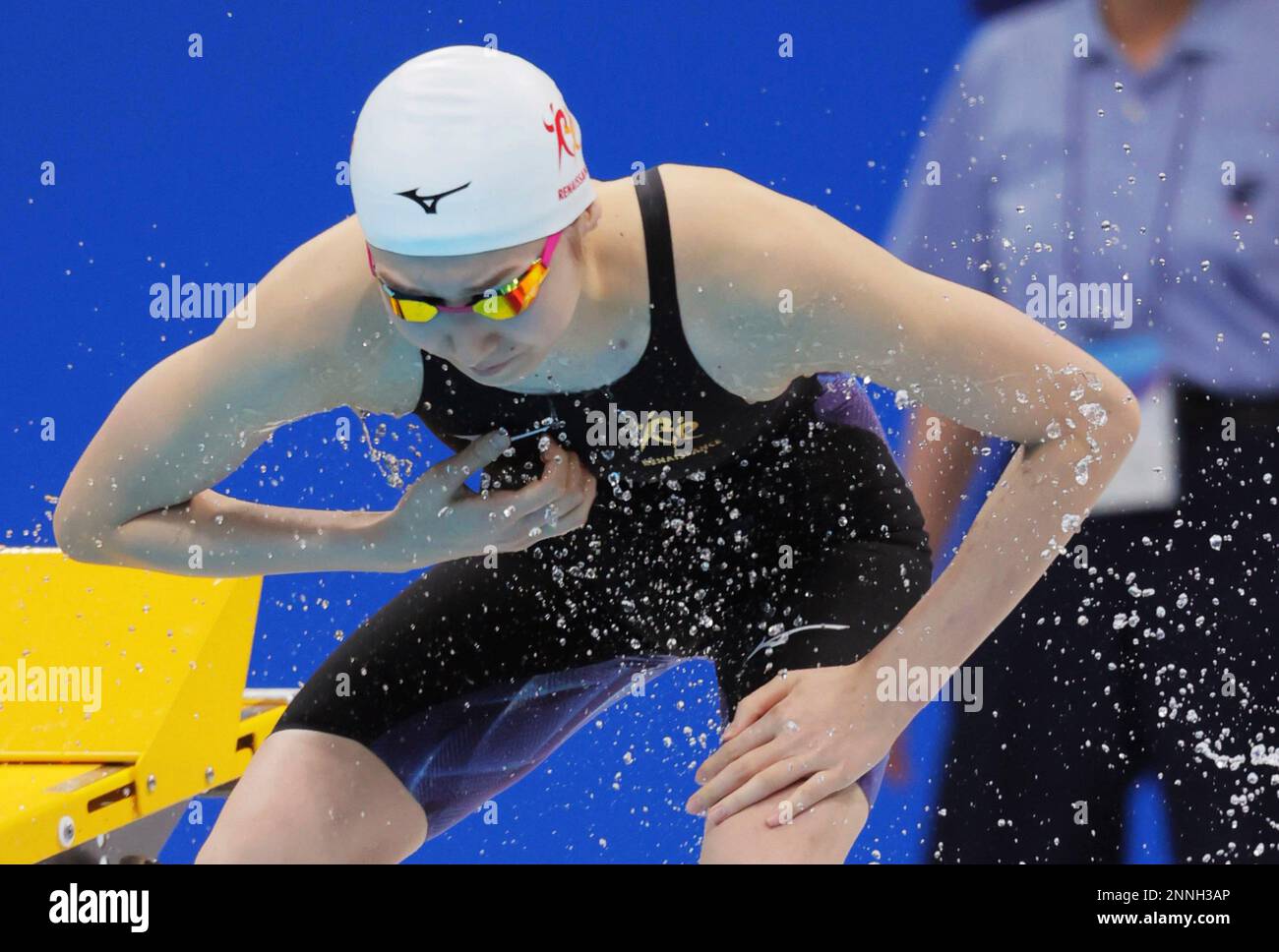 Japanese swimmer Rikako Ikee takes part in the women's 50-meter free ...
