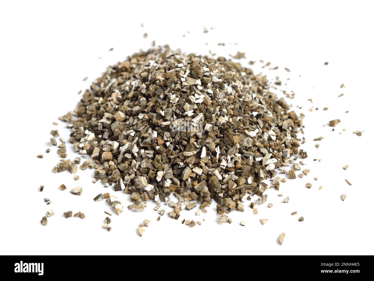 Heep Expanded Vermiculite isolated on white background Stock Photo - Alamy