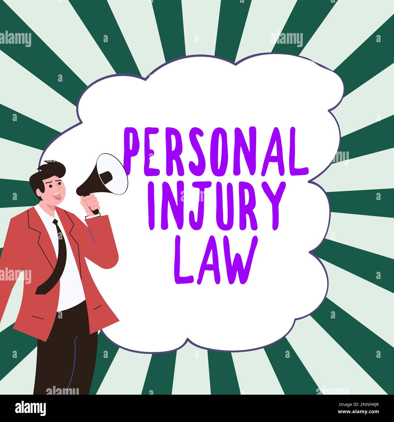 Handwriting text Personal Injury Law. Word Written on being hurt or ...