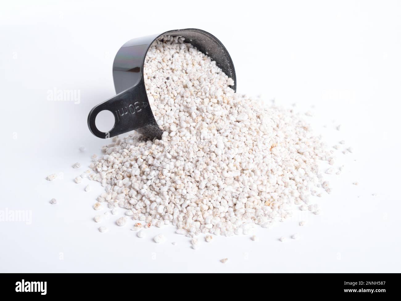 Heep of Expanded perlite on white background Stock Photo - Alamy