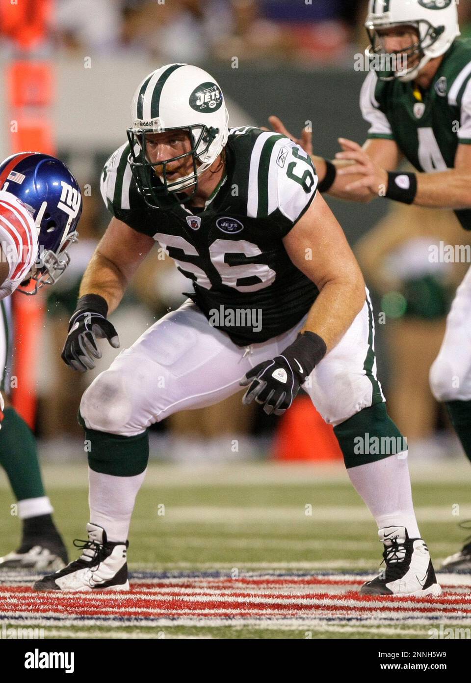23 August 2008: New York Jets guard Alan Faneca (66) during a preseason ...