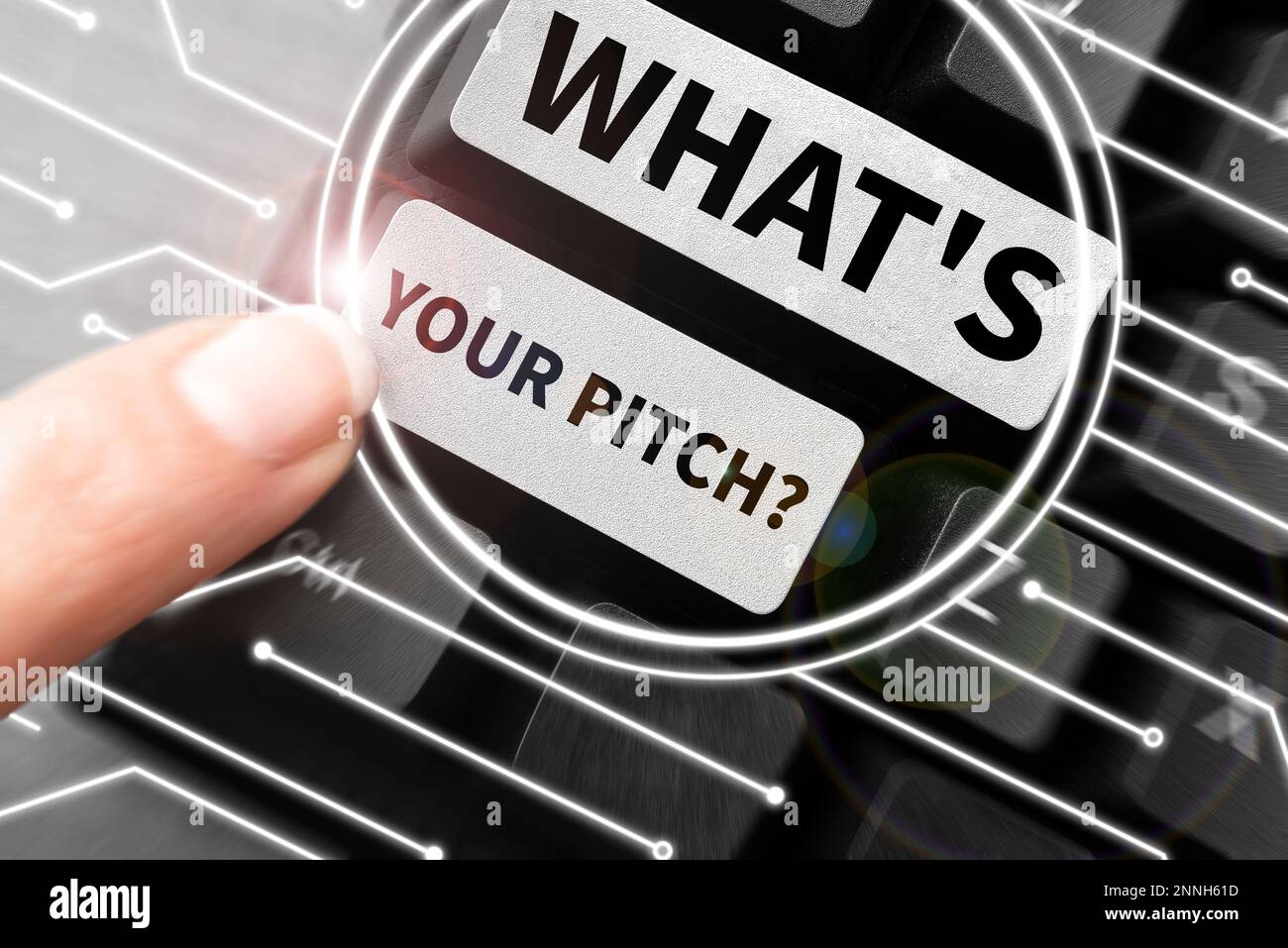 Sign displaying What's Your Pitch. Word Written on make a determined ...