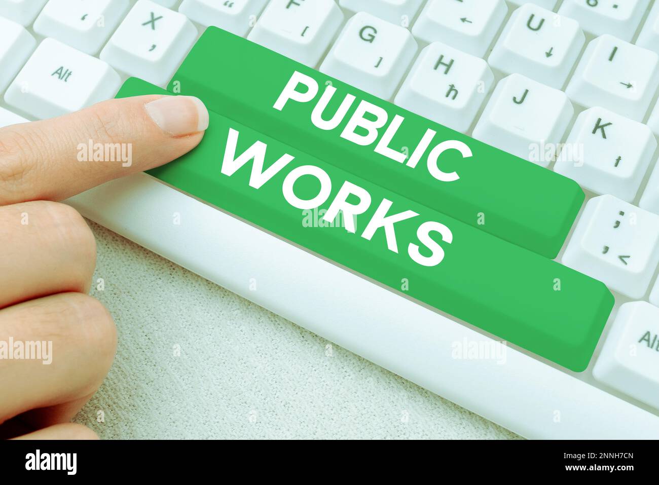 Inspiration showing sign Public Works. Business showcase Describes the ...