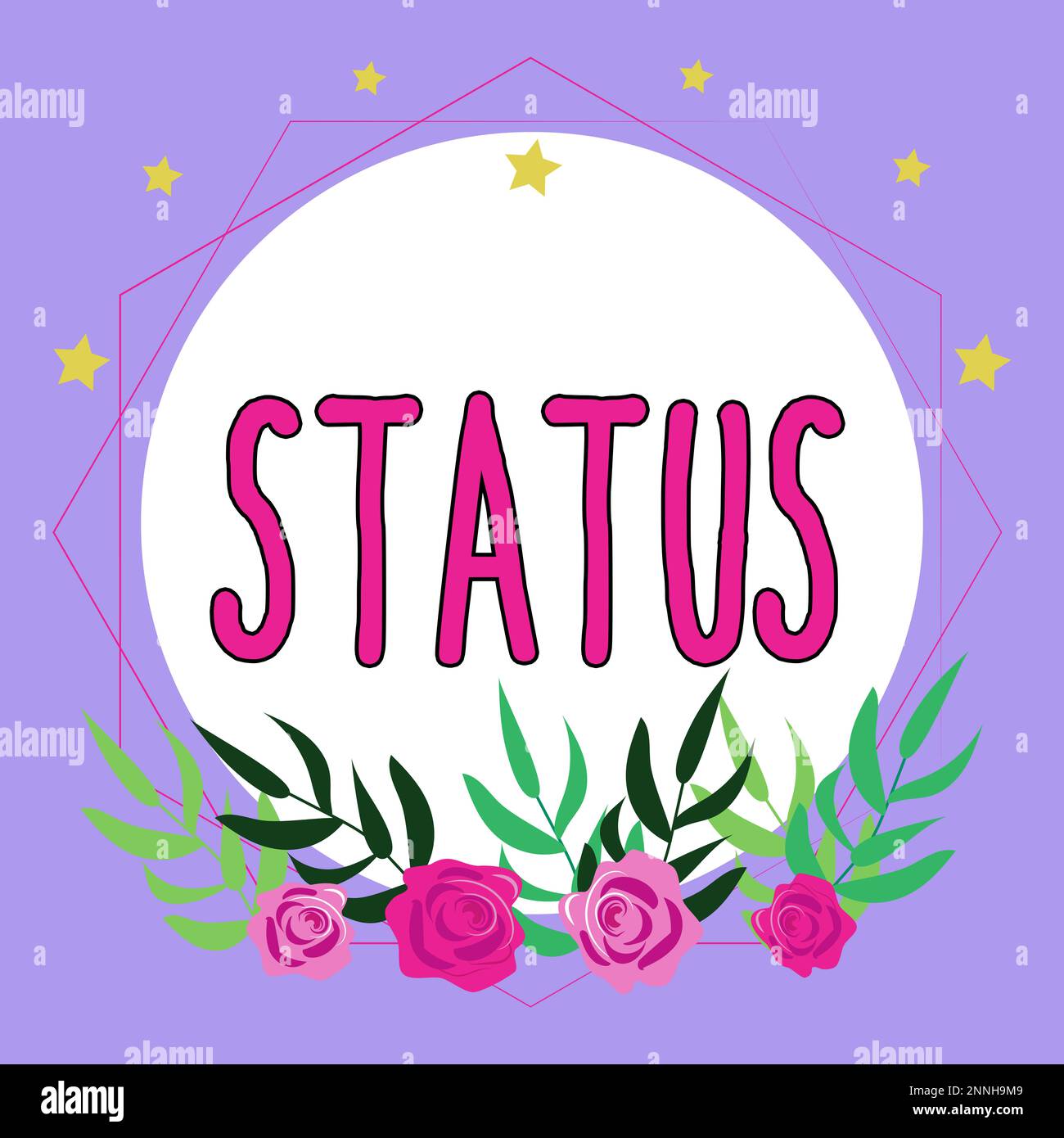 Hand writing sign Status. Business overview situation at a particular ...