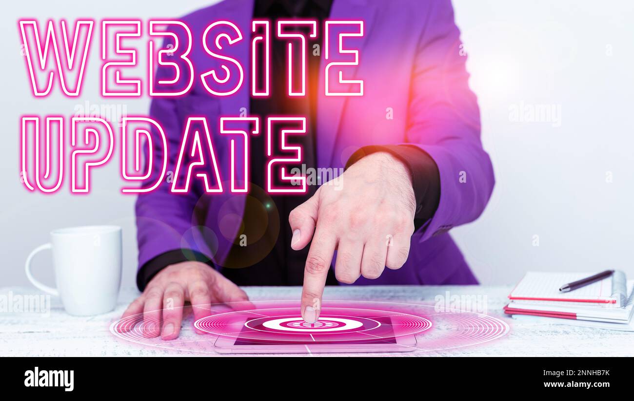 Inspiration showing sign Website Update. Business idea keeping the ...