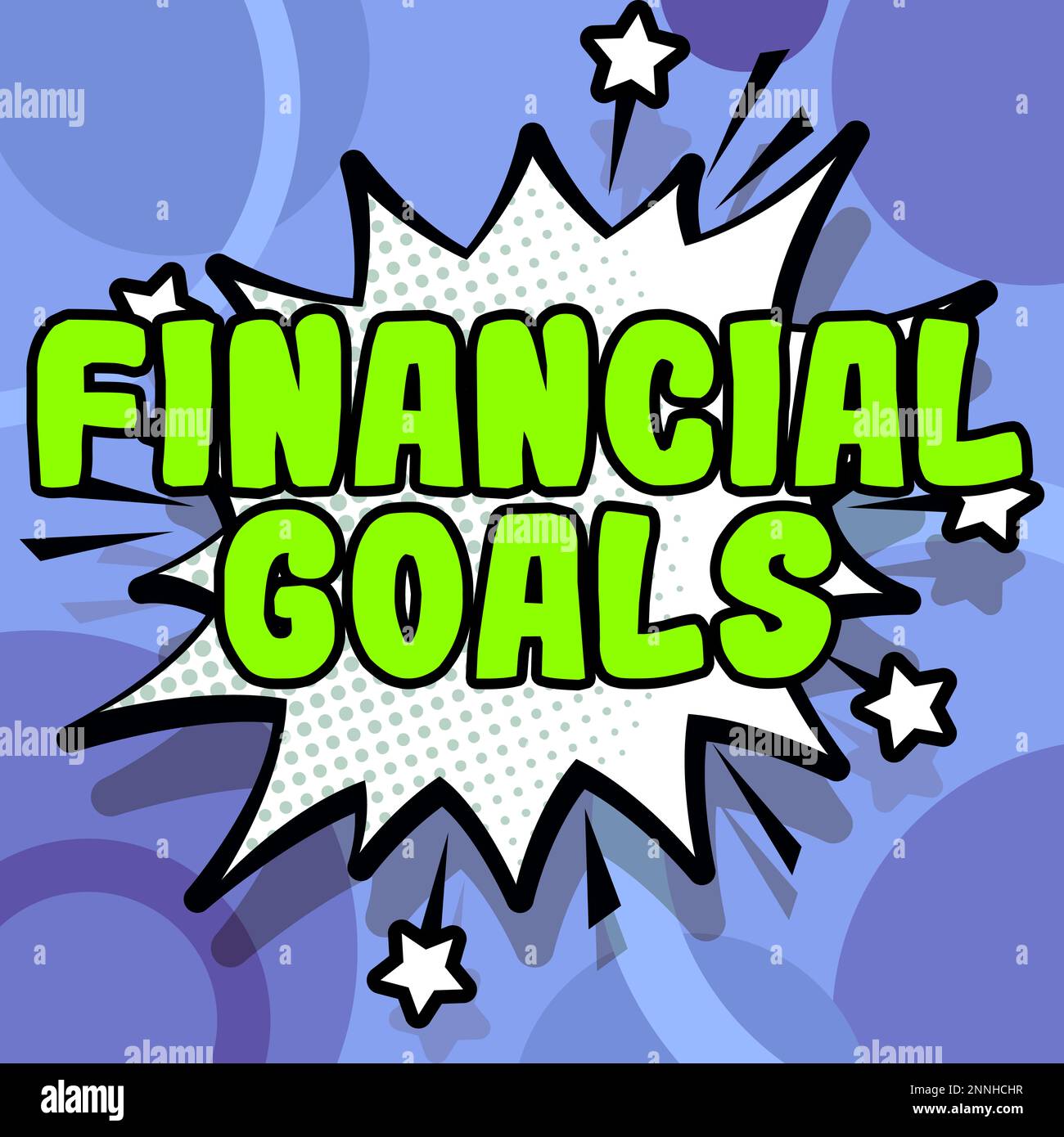 Text showing inspiration Financial Goals. Word Written on targets ...