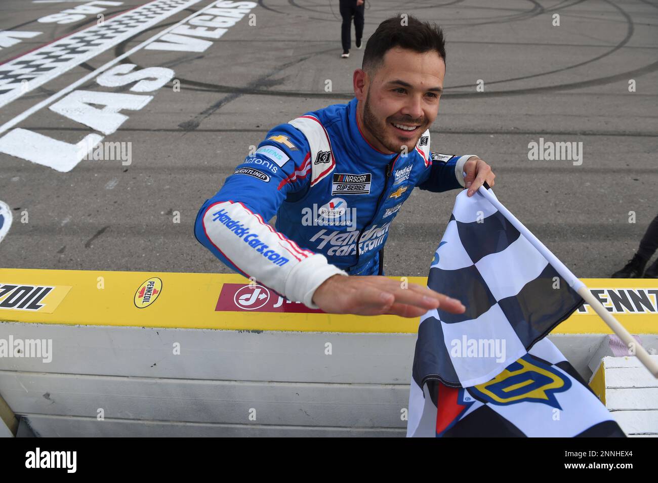 LAS VEGAS, NV - MARCH 07: Kyle Larson, driver of the #5 Hendrick ...