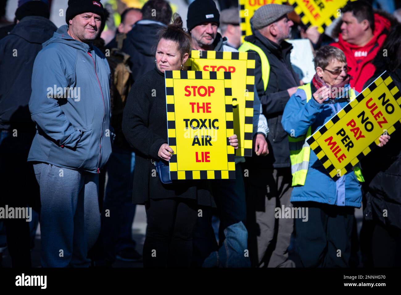 Cars driving into protestors hi-res stock photography and images - Alamy