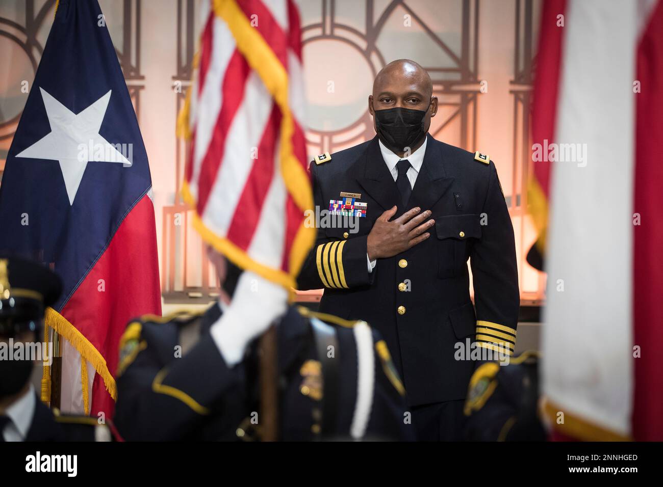 Houston Police Chief New Houston Police Chief Troy Finner stands for ...