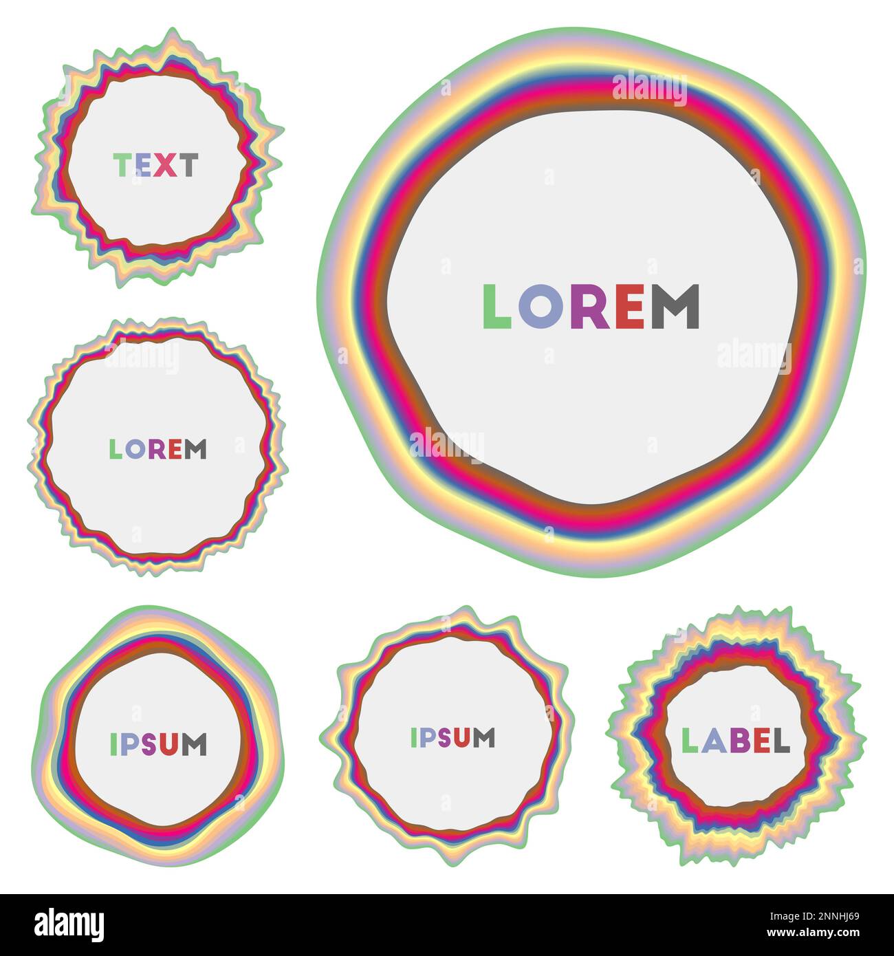 Colorful vector illustration hi-res stock photography and images - Alamy