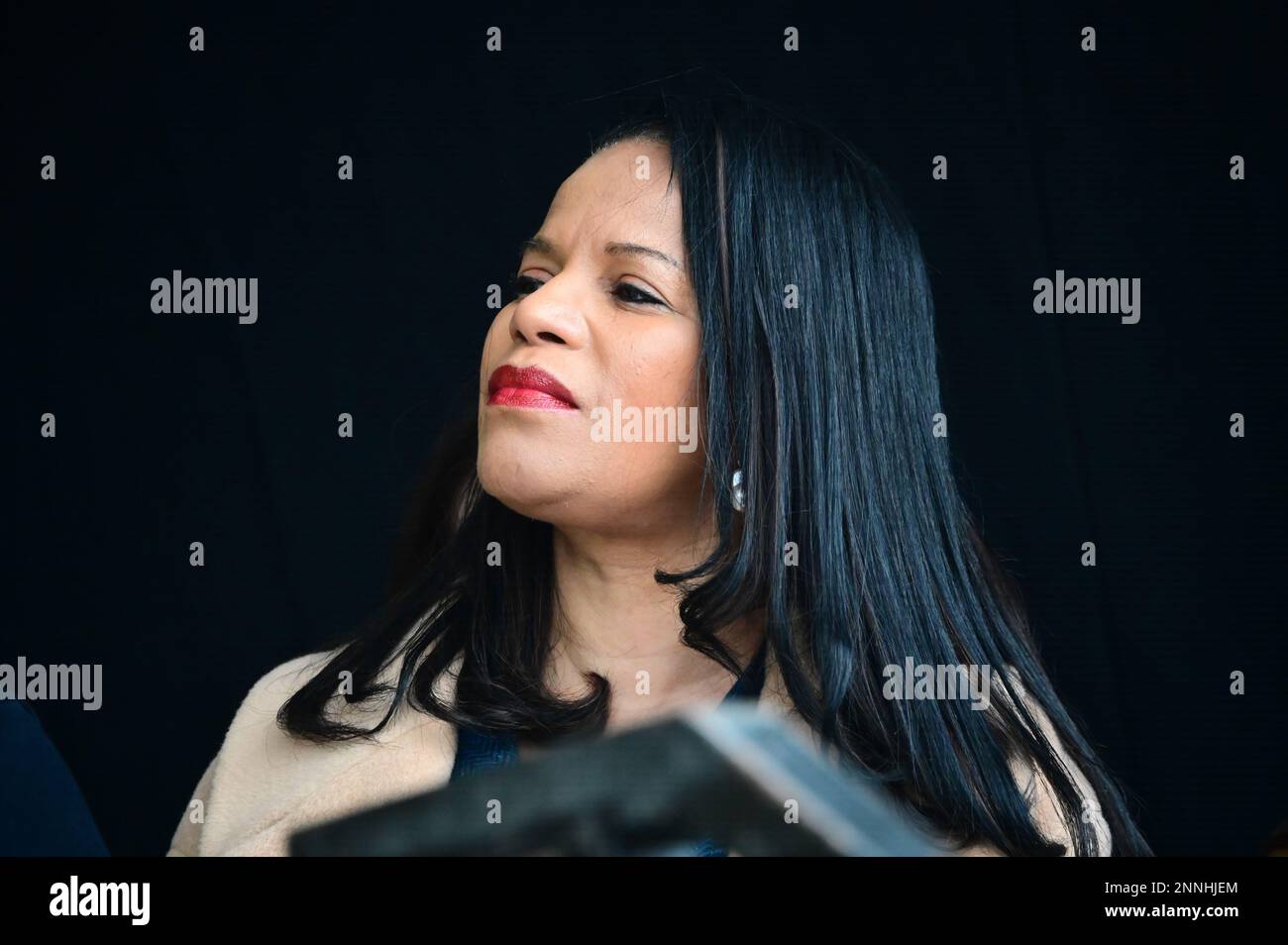 25th February 2023. BBC HQ, London, UK. Speakers Claudia Webbe MP at ...