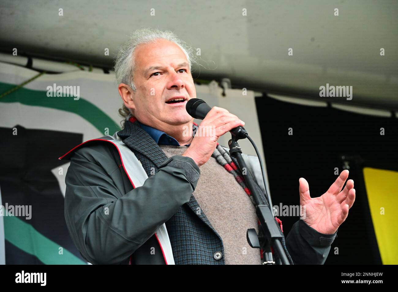 25th February 2023. BBC HQ, London, UK. Speakers Andrej Hunko, German ...