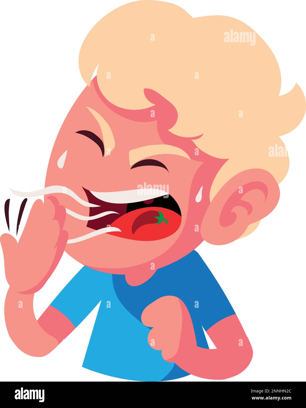 Illustration kid chili hi-res stock photography and images - Alamy