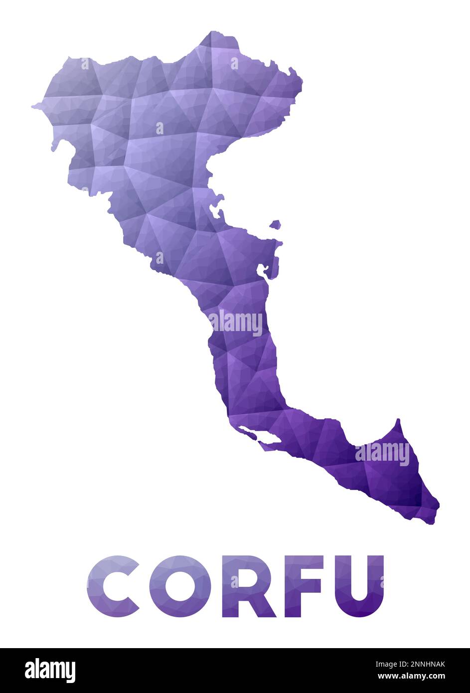 Map corfu hi-res stock photography and images - Alamy