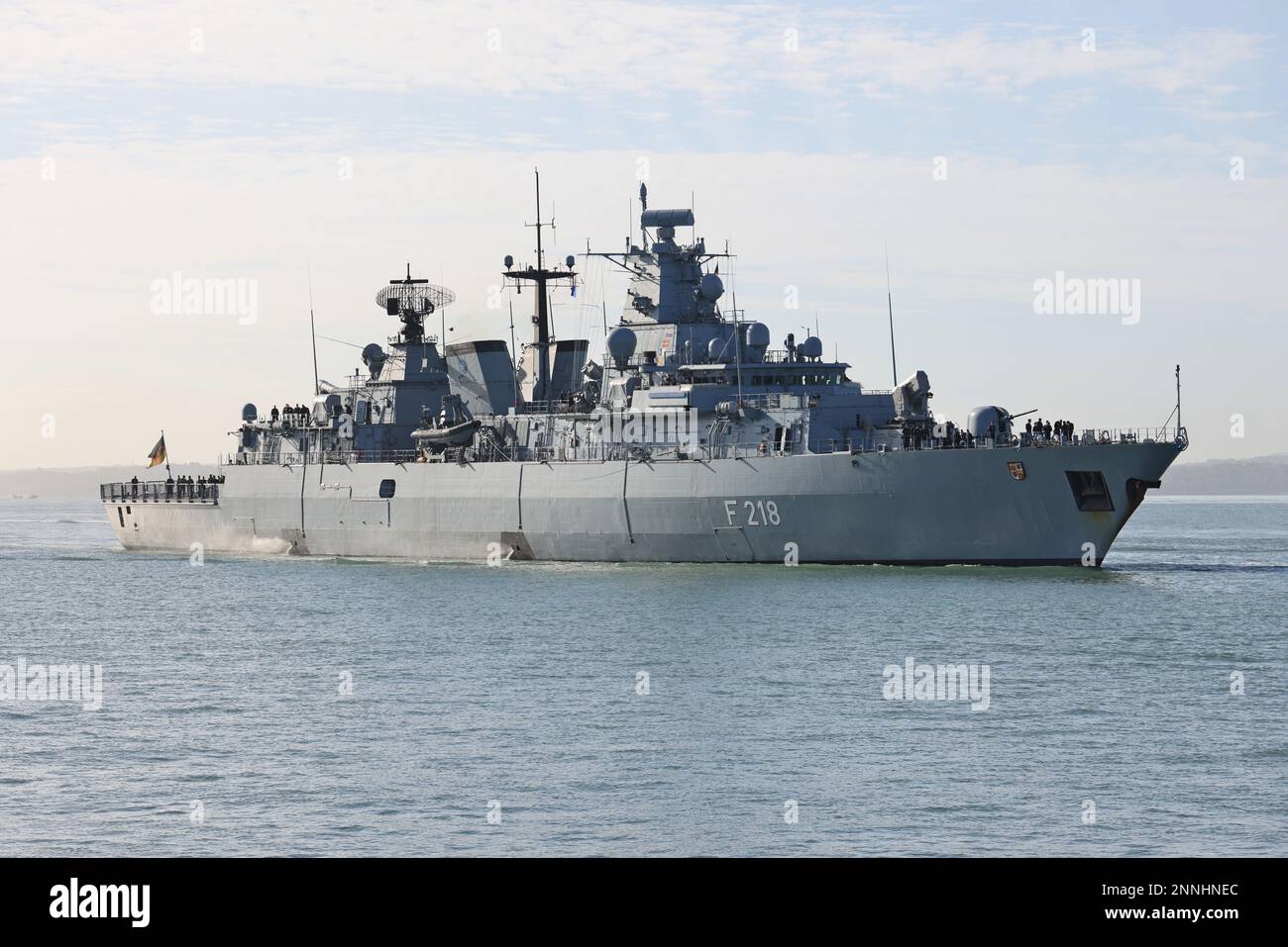 German frigate f218 mecklenburg vorpommern hi-res stock photography and ...