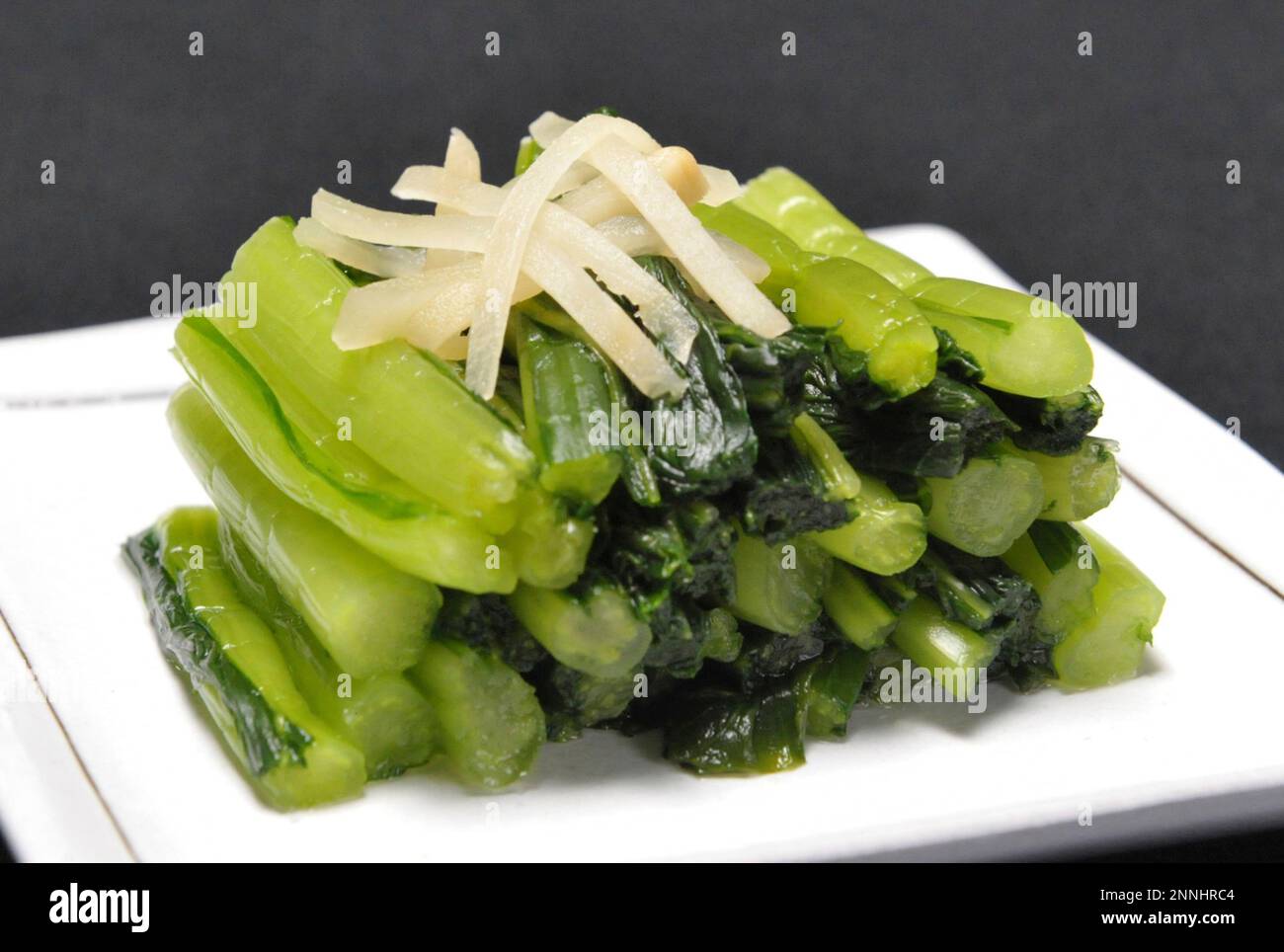 A picture taken on April 2, 2021 shows Nozawanazuke pickles in Tokyo ...
