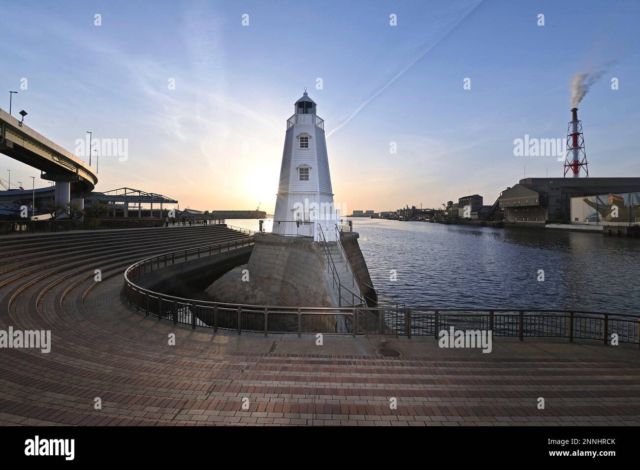 Kyu-Sakai-Todai, Former Sakai Lighthouse, is pictured in Sakai, Osaka ...