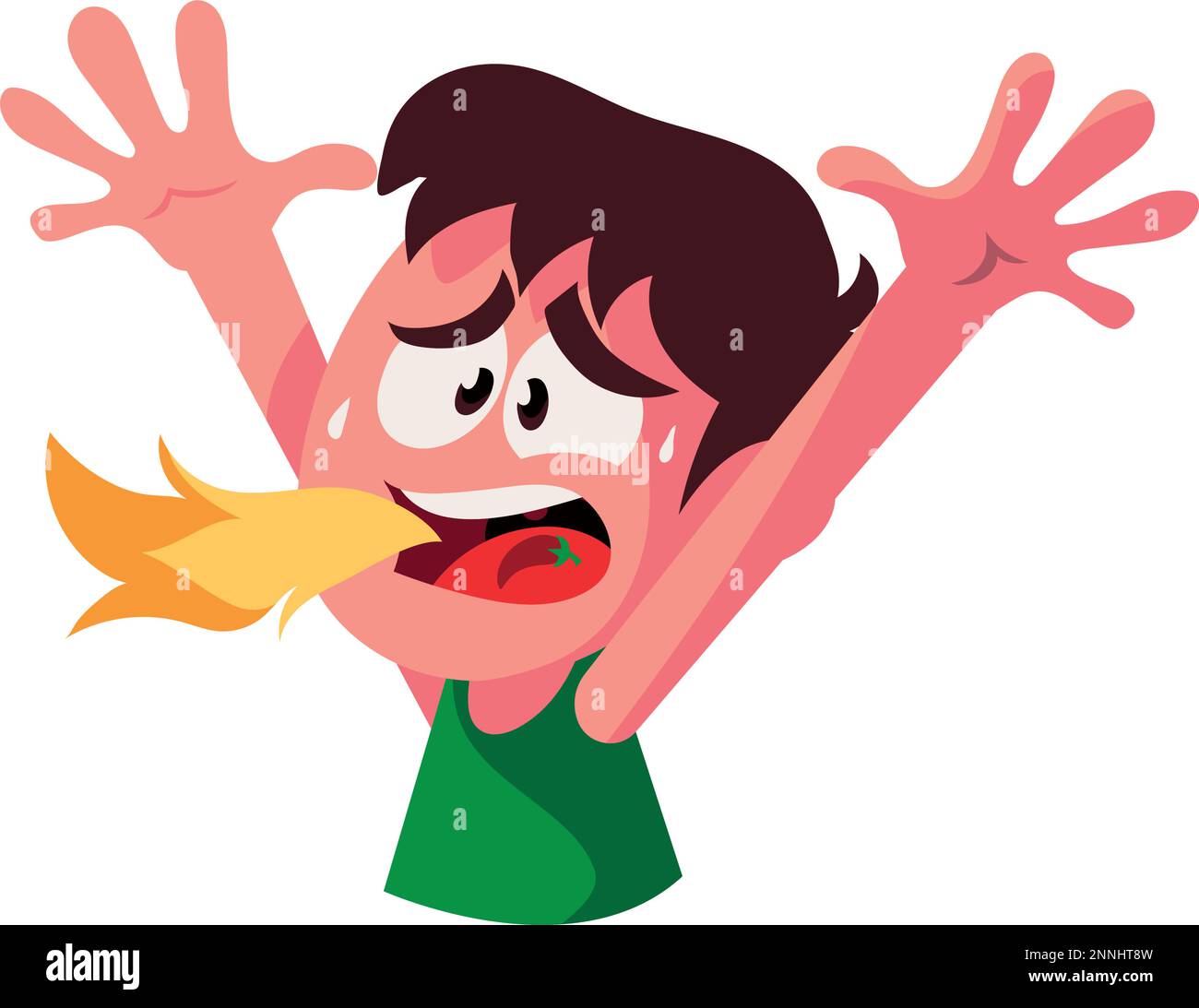 Illustration kid chili hi-res stock photography and images - Alamy