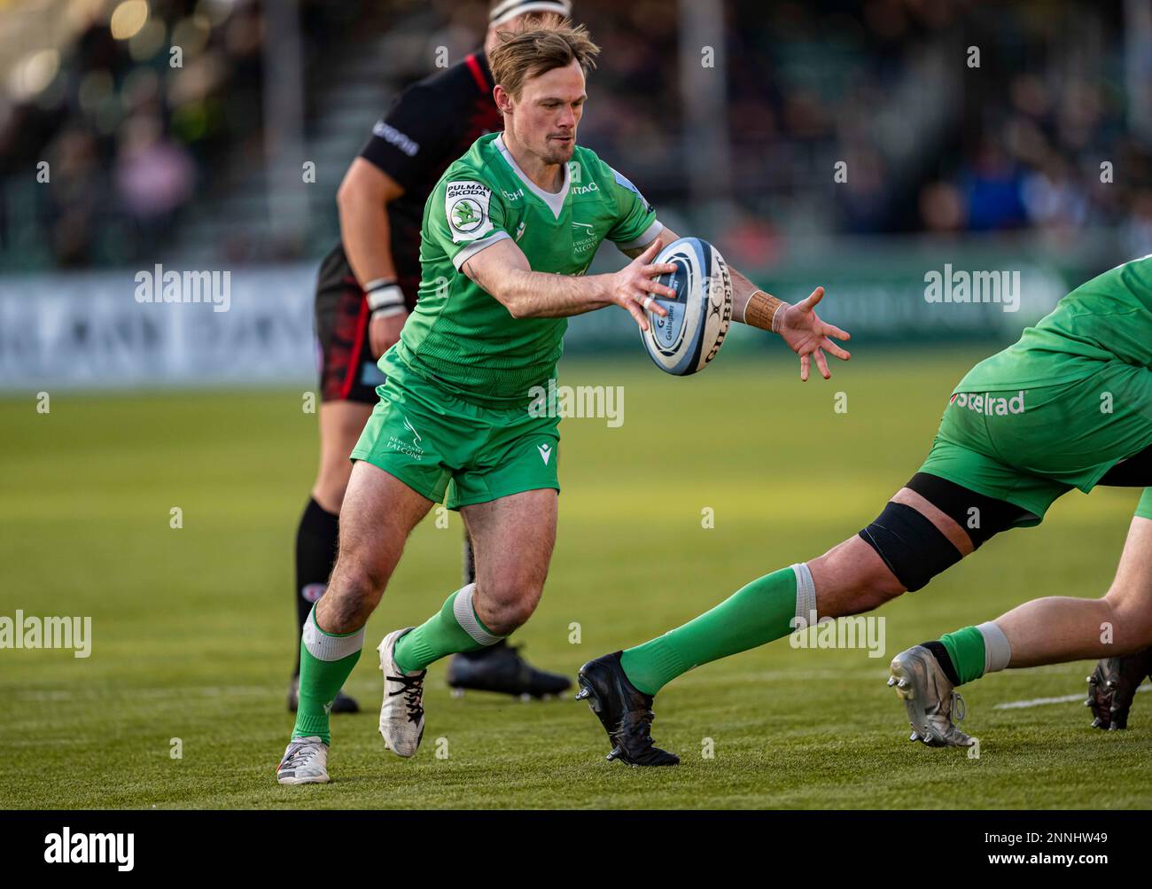 LONDON, UNITED KINGDOM. 25th, Feb 2023. Ben Stevenson Newcastle Falcons ...