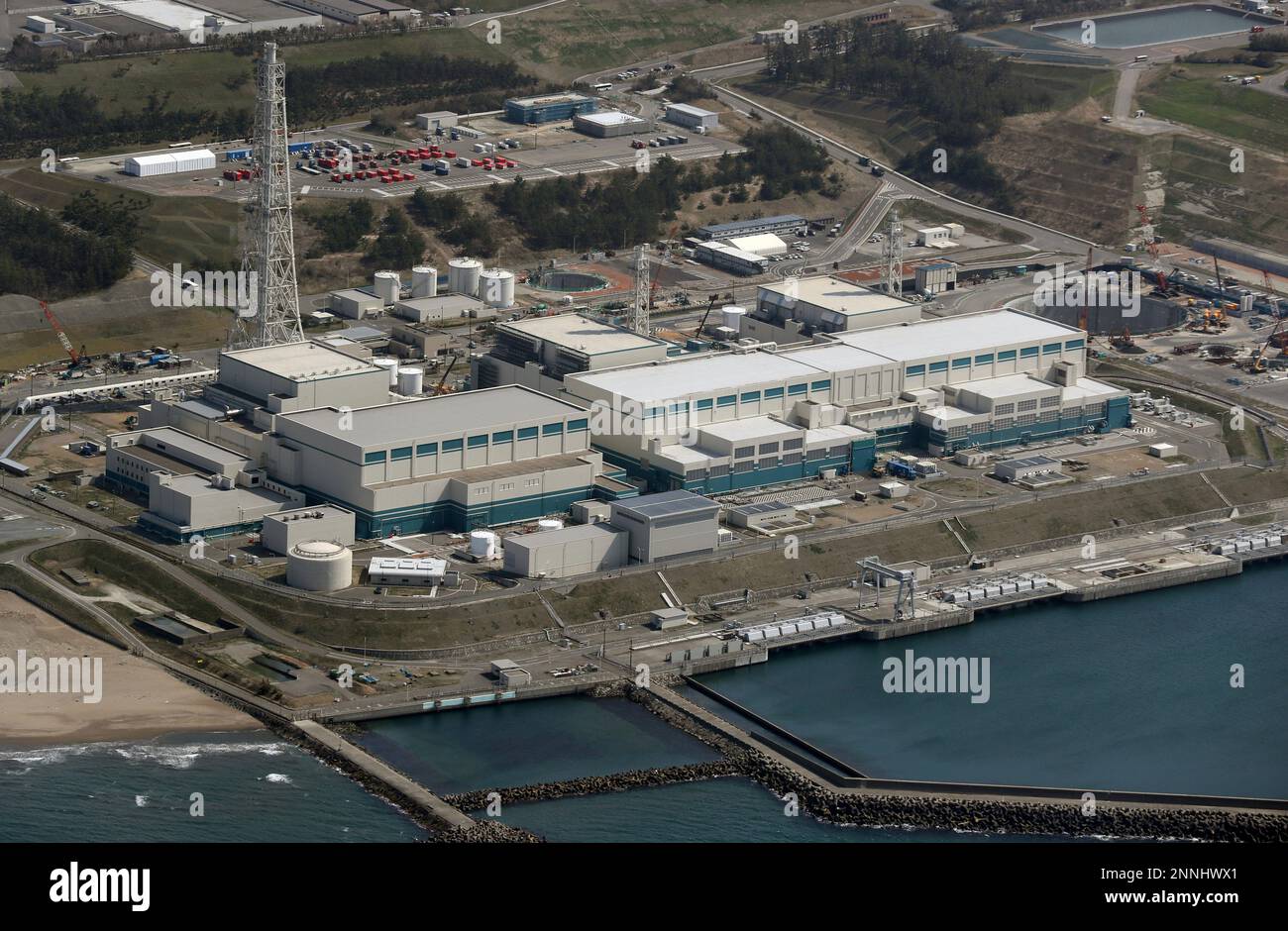 An aerial photo shows the Kashiwazaki-Kariwa Nuclear Power Plant ...