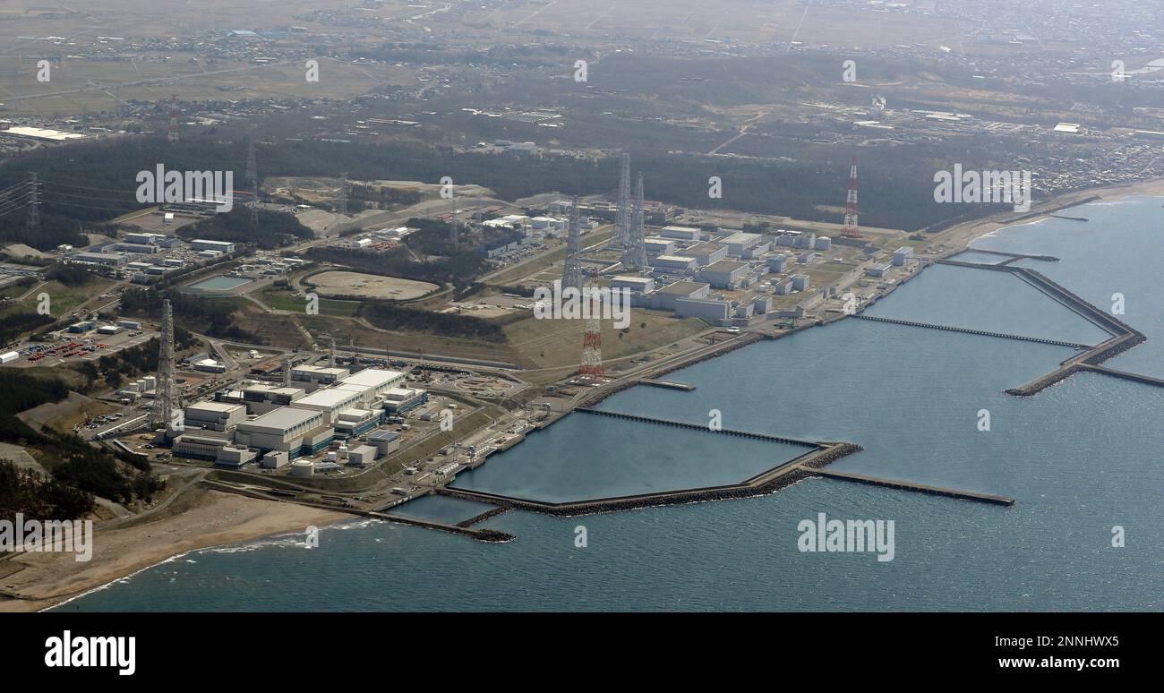 An aerial photo shows the Kashiwazaki-Kariwa Nuclear Power Plant ...
