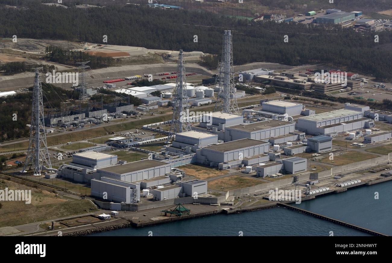 An aerial photo shows the Kashiwazaki-Kariwa Nuclear Power Plant ...