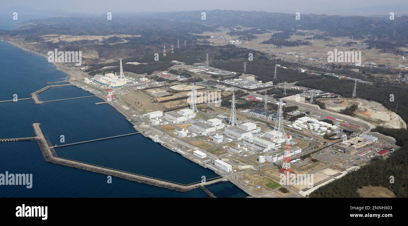 An aerial photo shows the Kashiwazaki-Kariwa Nuclear Power Plant ...